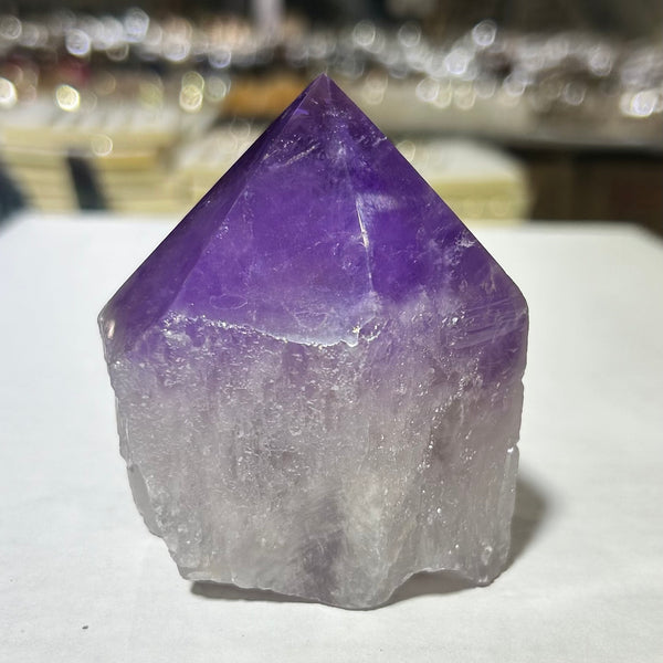 Amethyst Polished Top Points – Quasar Gems