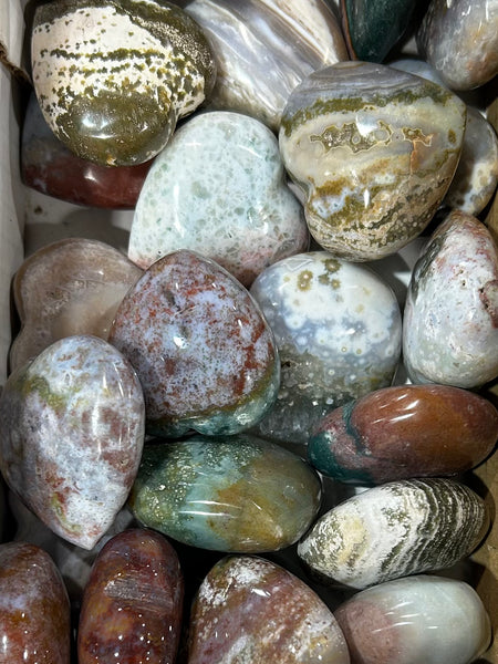 Ocean Jasper Mini Hearts – Quasar Gems