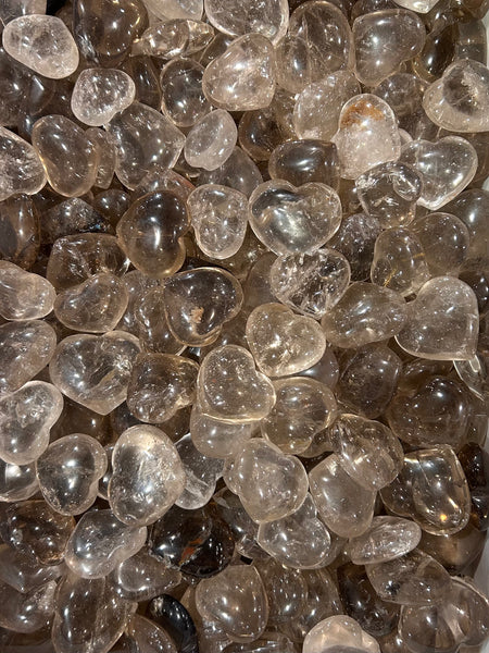 Smoky Quartz Mini Hearts – Quasar Gems