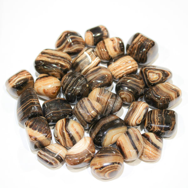Chocolate Calcite Tumbled – Quasar Gems