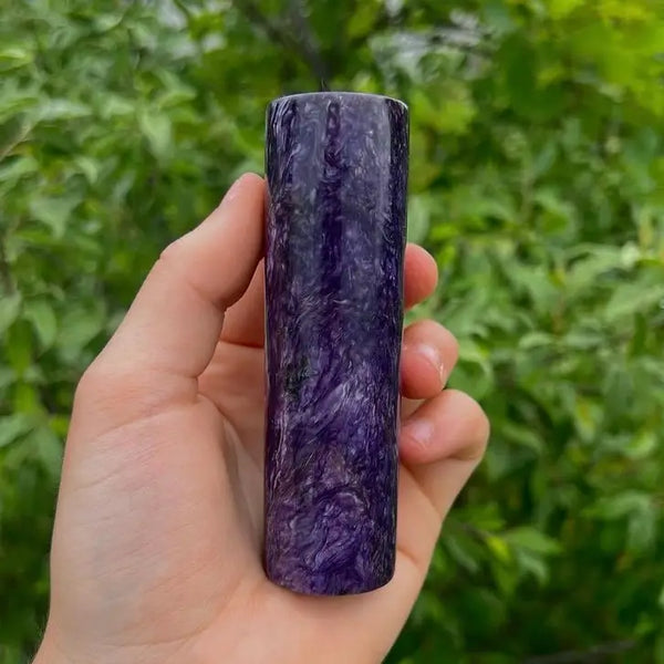 Charoite Cylinders – Quasar Gems