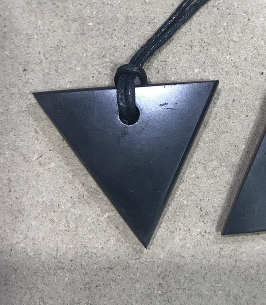 Shungite Pendant Woman's Triangle – Quasar Gems
