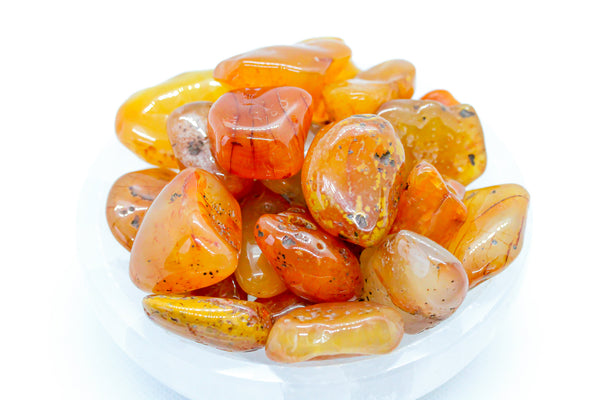 Natural Carnelian Tumbled 20-30mm – Quasar Gems