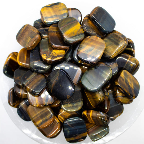 Blue Tiger Eye Smooth Small – Quasar Gems
