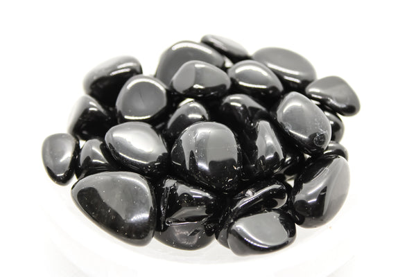 Black Obsidian Tumbled 20-30mm – Quasar Gems